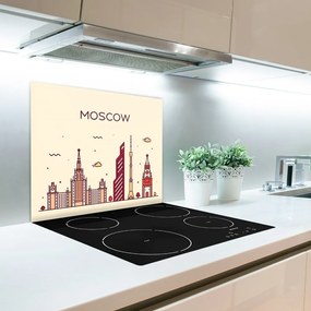 Skleněné deska do kuchyně Moskevské budovy 60x52 cm