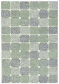 Koberce Breno Kusový koberec PORTLAND 172/RT4G, Zelená, Vícebarevné, 80 x 140 cm