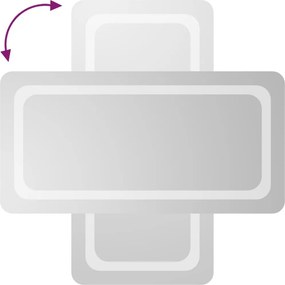 Koupelnové zrcadlo s LED osvětlením 40x80 cm 3154094