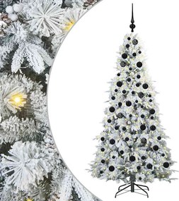 Umělý Skládací Vánoční Strom s stojanem Bílá 180 cm PE a PVC 3397485
