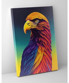 Obraz na plátně - Colorful Eagle (Barevný orel) FeelHappy.cz Velikost obrazu: 120 x 180 cm
