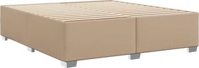 Rám postele cappuccino 200x200 cm umělá kůže 3284575