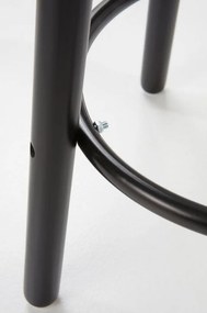 Černá barová stolička z borovicového dřeva (výška sedáku 65 cm) Kinna – Jotex