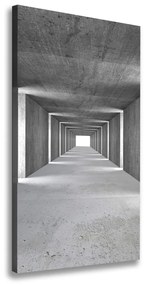 Wallmuralia Vertikální Foto-obraz canvas na rámu Betonový tunel 50x100