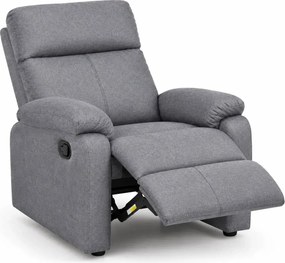 LuxuryForm DESIGN Televizní křeslo CARLOS s polohováním - šedé