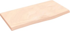 Koupelnová deska 60 x 30 x 2 cm neošetřené masivní dřevo 3156005