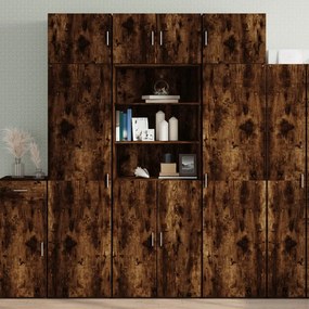 Úzká úložná kouřový dub 70x42,5x225 cm kompozitní dřevo 3281319