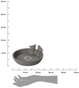 Ptačí pítko SIMIL 23,5 cm šedé