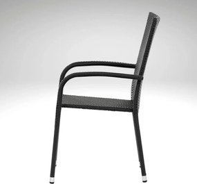 Vikio Zahradní ratanový set 150x90 pro 4 osoby DT255-S šedý