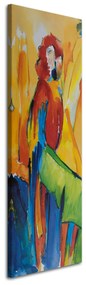 Gario Obraz na plátně Papoušek na banánovém listu Rozměry: 30 x 90 cm