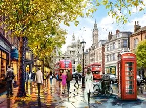 CASTORLAND Puzzle Londýnské odpoledne / 2000 dílků / 92 × 68 cm