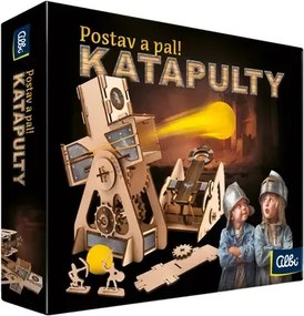 ALBI Stavebnice Postav a pal! Katapulty / Dřevěná / od 8 let