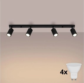 Brilagi - LED Bodové svítidlo CRESTO 4xGU10/10W/230V černá