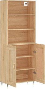 Skříň highboard dub sonoma 69,5 x 34 x 180 cm kompozitní dřevo 3189936