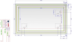 Starlight black LED zrcadlo na chodbu do předsíně nástěnné do koupelny 412-283