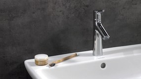 Hansgrohe Talis S, páková umyvadlová baterie 100 s odtokovou soupravou, chromová, 72020000