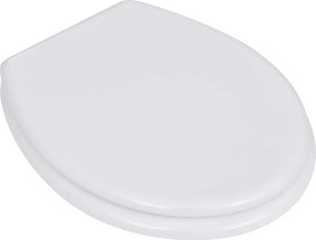 WC sedátka s víkem 2 ks MDF bílá 275907
