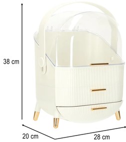 Creative Corner Skříňka na organizér kosmetiky Casket bílá
