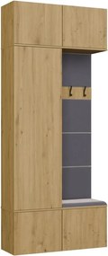 Předsíňová stěna Haga 1Sz1W 100 cm dub Artisan