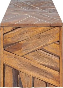 TV stolek 110 x 60 x 38 cm masivní teakové dřevo 326176