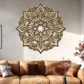 dřevo života 4 vrstvá mandala SEBEDŮVĚRU Rozměry (cm): 40x40, Zvolte barvu dekoru: Javor-Ořech