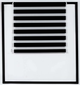 Dvojitá roleta den a noc 105x150 – černá
