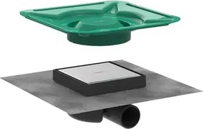 Hansgrohe RainDrain Spot - Podlahová vpusť s roštem 15x15 cm | pro dla