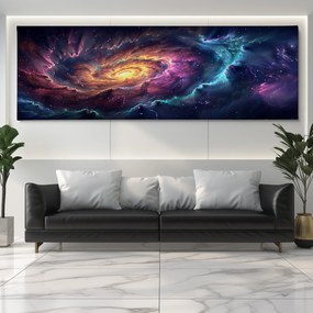 Obraz na plátně - Galaxie Risierre FeelHappy.cz Velikost obrazu: 60 x 20 cm