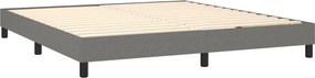 Box spring postel s matrací tmavě šedá 160x200 cm textil 3140386