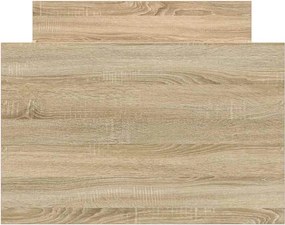 Rám postele s hlavovým a nožním čelem dub sonoma 75 x 190 cm 3203819