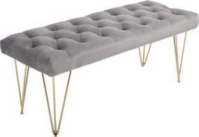 HOMCOM Lavice do předsíně Lavice na boty se sametovým potahem Sametově šedá 116x44,5x49cm ideální do předsíně a chodby