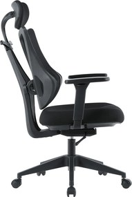 Ergonomická kancelářská židle E-racer VANTOR - černá síťovina
