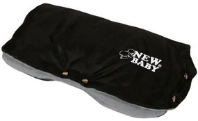 NEW BABY Rukávník na kočárek Classic Fleece Black/light grey
