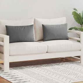 Venkovní polštářky 2 ks 60x40 cm šedé 132304