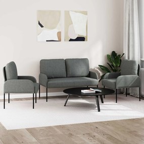 Sedací soupravy 3 ks Tmavě šedá Překližka 3406209