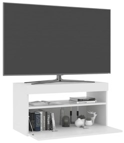 TV skříňka s LED osvětlením bílá 75 x 35 x 40 cm - Default Title