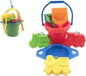 LORI Set na písek kbelík, sítko, lopatka a bábovičky / Sada na písek /