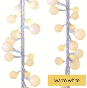 LED venkovní řetěz - kuličky 4m, teplá bílá, časovač  - EMOS - LED venkovní svítidla > LED světelné řetězy