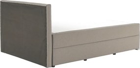 Boxspringová postel 120x200, šedohnědá TAUPE, FERATA TV KOMFORT