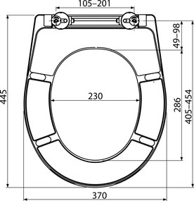 ALCA WC sedátko univerzální SOFTCLOSE, Duroplast A604