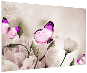 Obraz motýla  (90x60 cm)