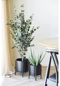 House Nordic Set dvou květináčů FLOWERPOT černý