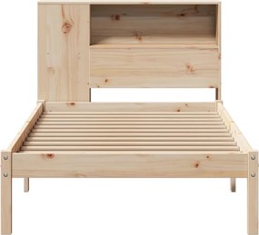 Postel s knihovnou bez matrace 75 x 190 cm masivní borovice 3321559