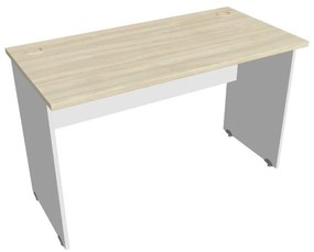 Stůl pracovní rovný 120 cm - Hobis Gate GE 1200 Dekor stolové desky: akát, Dekor lamino podnože: bílá