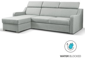 Sedací souprava MIKELI | 228x158 cm | UNI | rozkládací + úložný prostor | AKCE | světle šedá 4