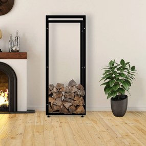 Stojan na palivové dřevo Keri V2 25x60x150 – černá