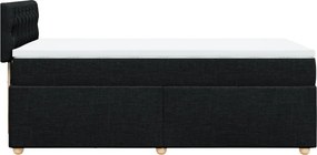 Box spring postel s matrací černá 80 x 200 cm textil 3286516