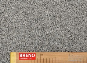 Breno Metrážový koberec LAGO 36889, šíře 300 cm, Šedá/Stříbrná
