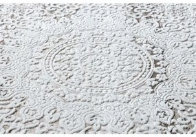 koberec AKRYL VALENCIA 9986 ORNAMENT, RÁM, vintage slonová kost velikost 120x180 cm | krásné koberce cz