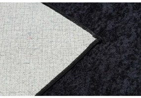 Dywany Luszczow Dětský kusový koberec MIRO 51518.805 pratelný  Listy, rám protiskluz, černý / zlatý Rozměr koberce: 120 x 170 cm